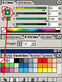 Graph Paper Practice with Stroke, Selection, and Swatches